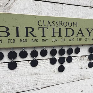 Classroom Birthday Board, Classroom Decor, Teacher Gift, Classroom Sign ...