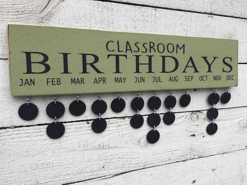 Classroom Birthday Board Classroom Decor Teacher Gift | Etsy