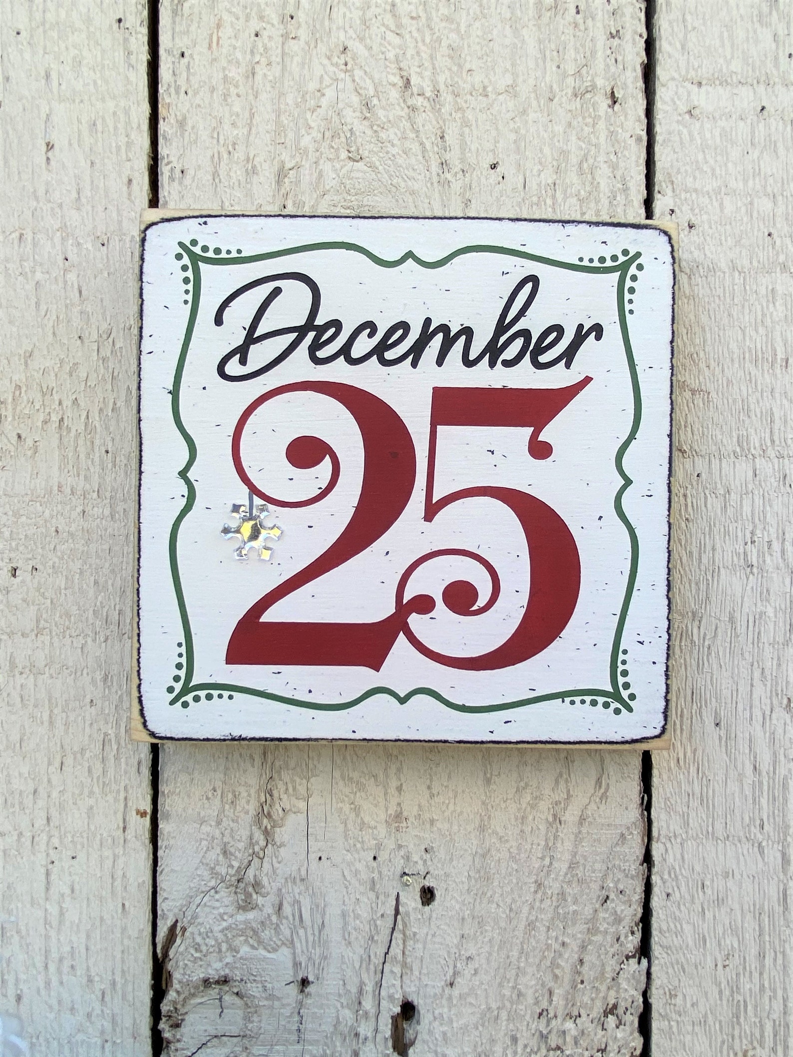 Small Christmas Signs, Tier Tray Sign, Mini 5.5" Wood Sign, Farmhouse ...