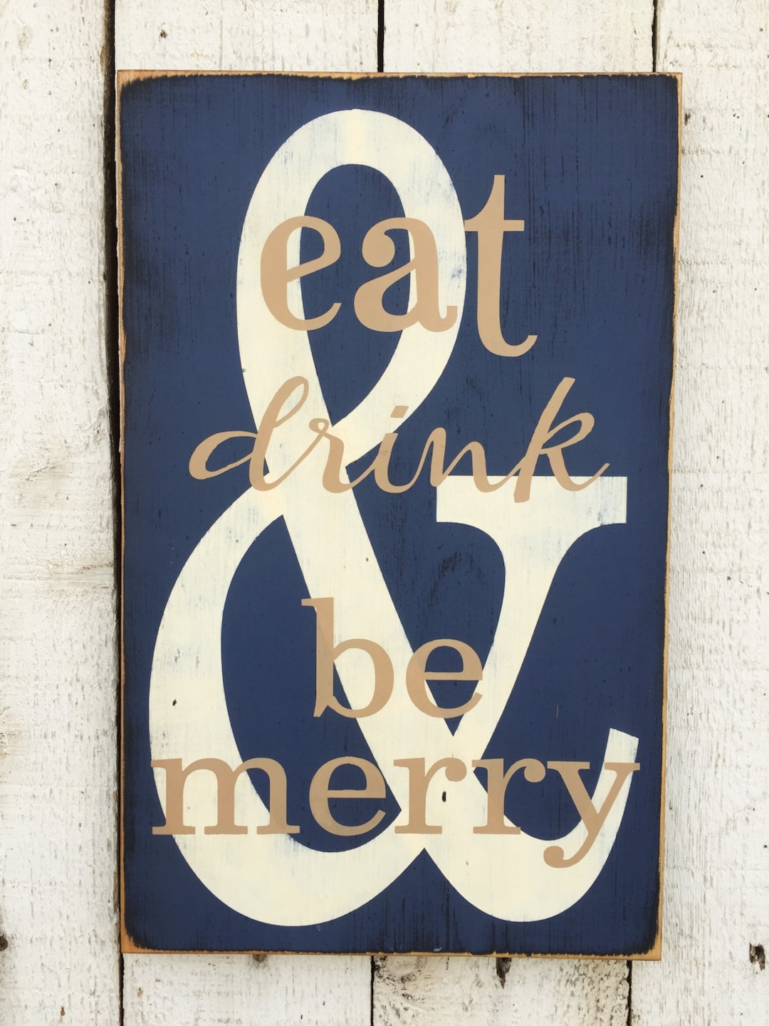 Eat Drink & Be Merry, Kitchen Sign, Kitchen Wall Art, Dining Area Décor ...