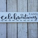 Family and Friends Celebrations Sign Family Birthday Board - Etsy
