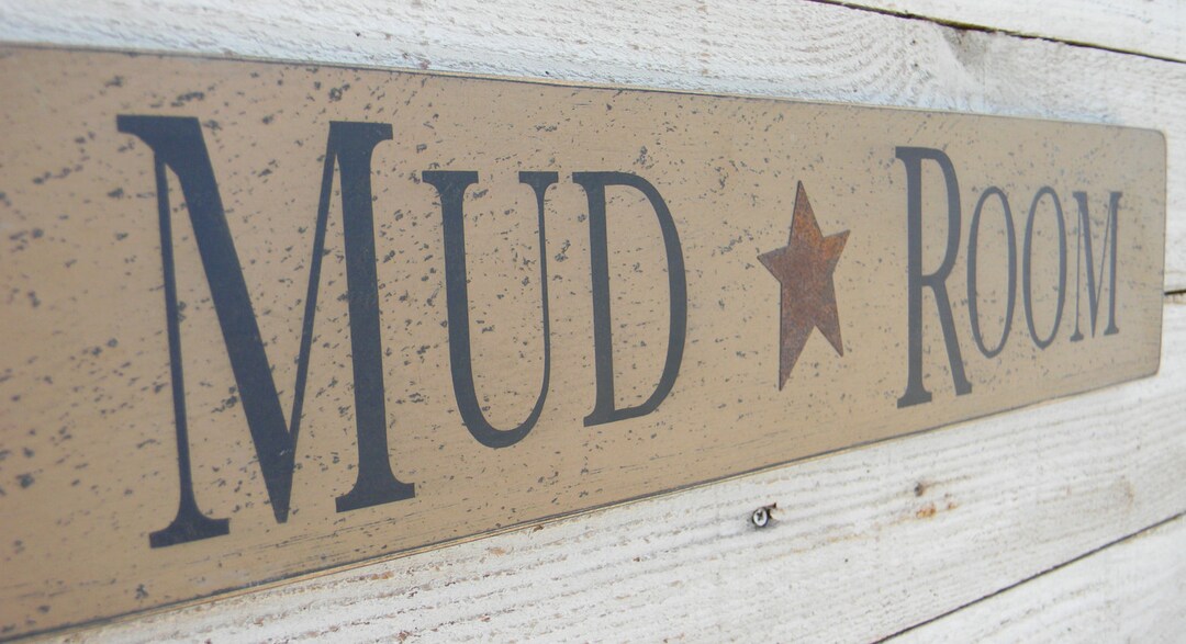 Mud Room Wooden Sign, 5" X 22" Farmhouse Decor, Back Porch Sign - Etsy