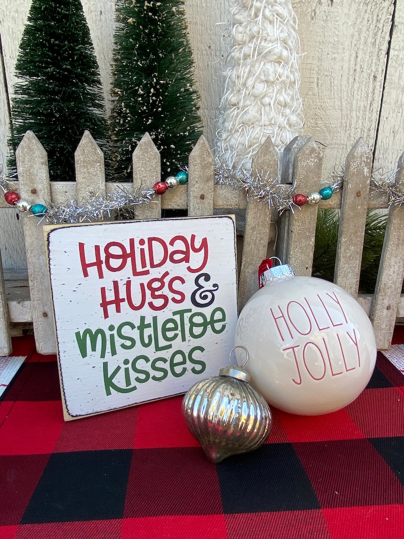 Small Christmas Signs, Tier Tray Sign, Mini 5.5" Wood Sign, Farmhouse ...