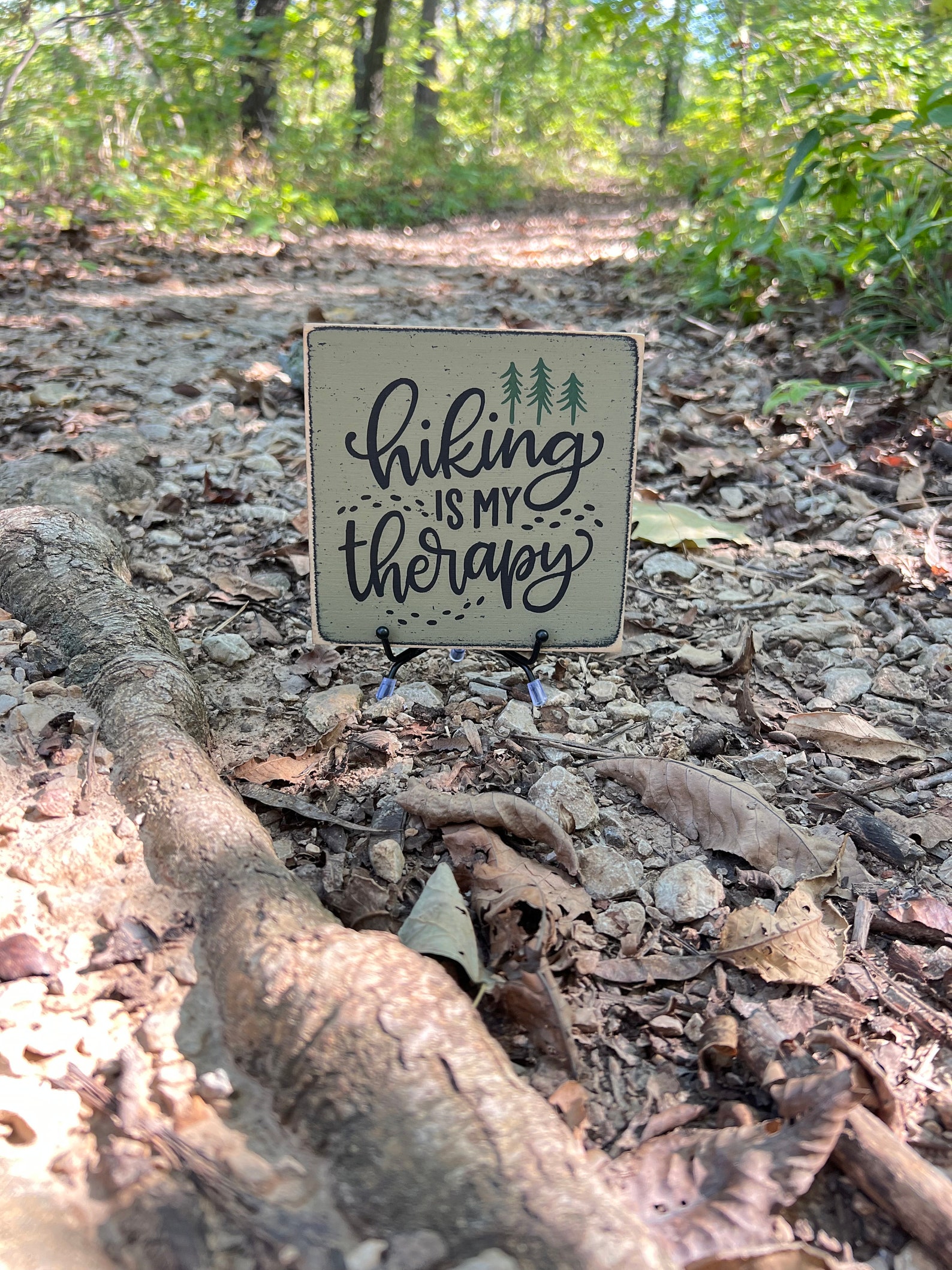 Rustic Woodland Hiking Sign (5"): Handmade Mountain Decor, Gift for ...