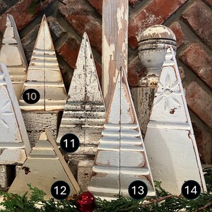 Rustic Farmhouse Vintage Wood Christmas Trees, Chippy Paint Trees ...