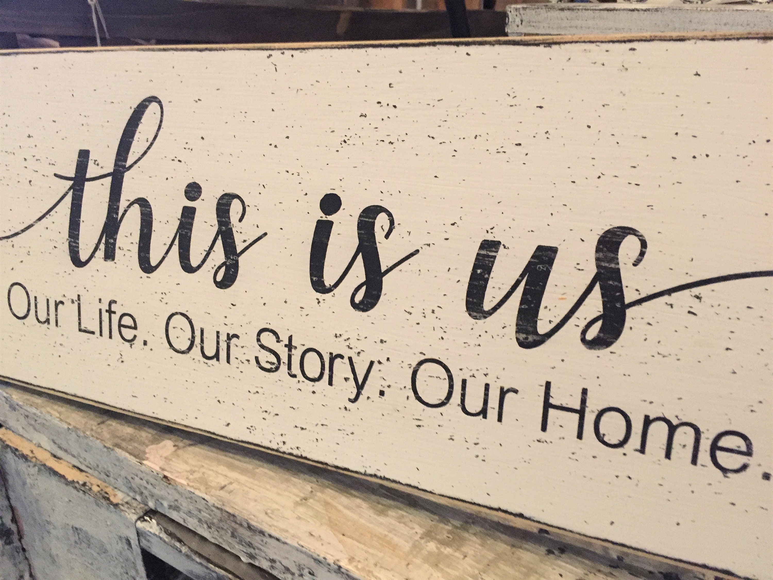 This is Us Sign, Our Life Our Story Our Home, Rustic Farmhouse Decor ...