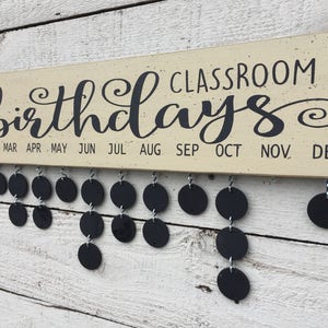 Classroom Decor, Classroom Birthday Board, School Decor, Class Birthday ...