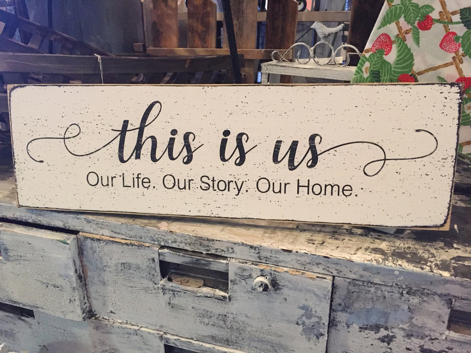 This is Us Sign, Our Life Our Story Our Home, Rustic Farmhouse Decor ...