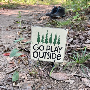 Rustic Woodland Hiking Sign (5"): Handmade Mountain Decor, Gift for ...