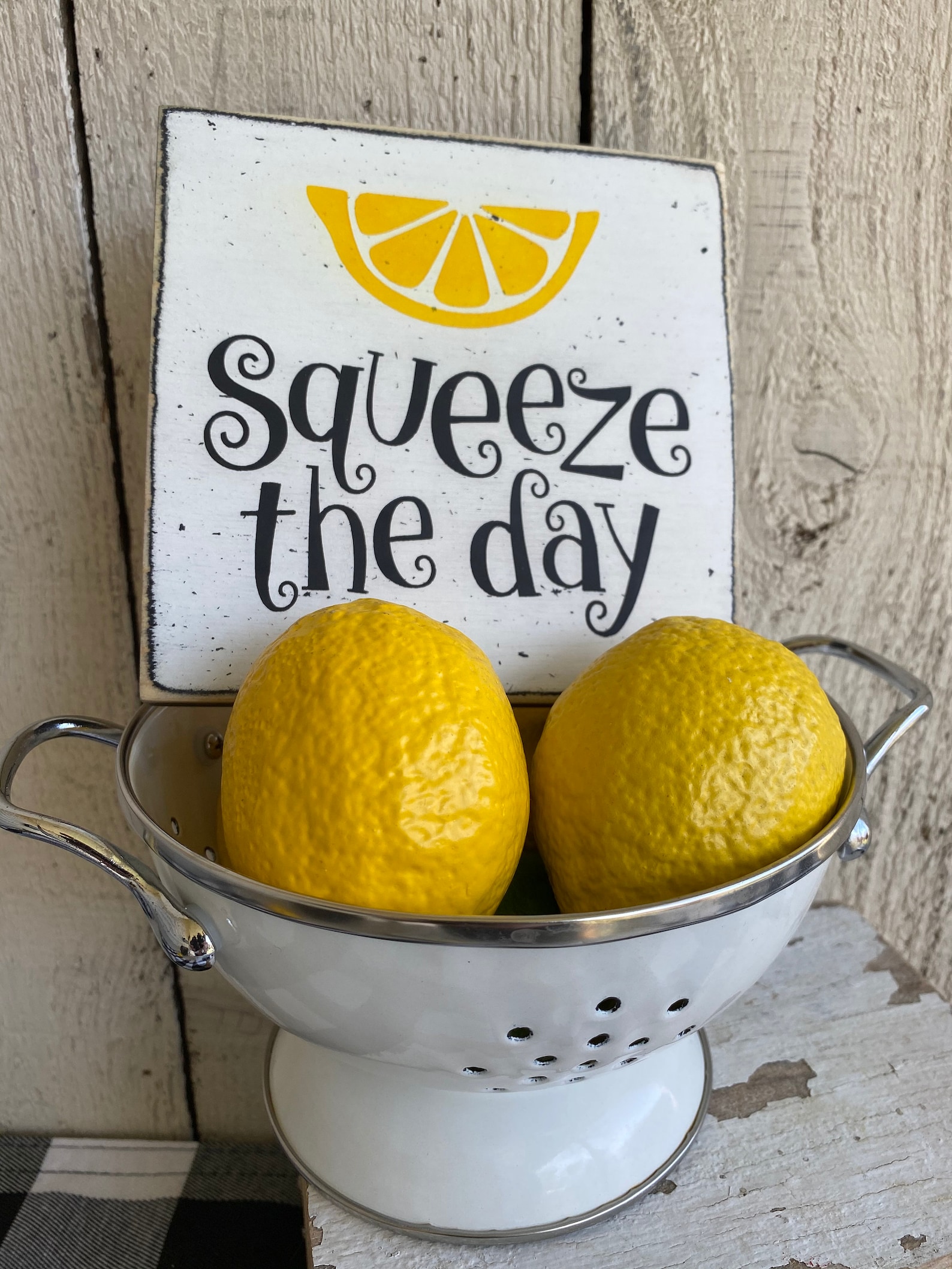 Lemon Signs Kitchen Lemon Sign Lemon Decor Tiered Tray - Etsy