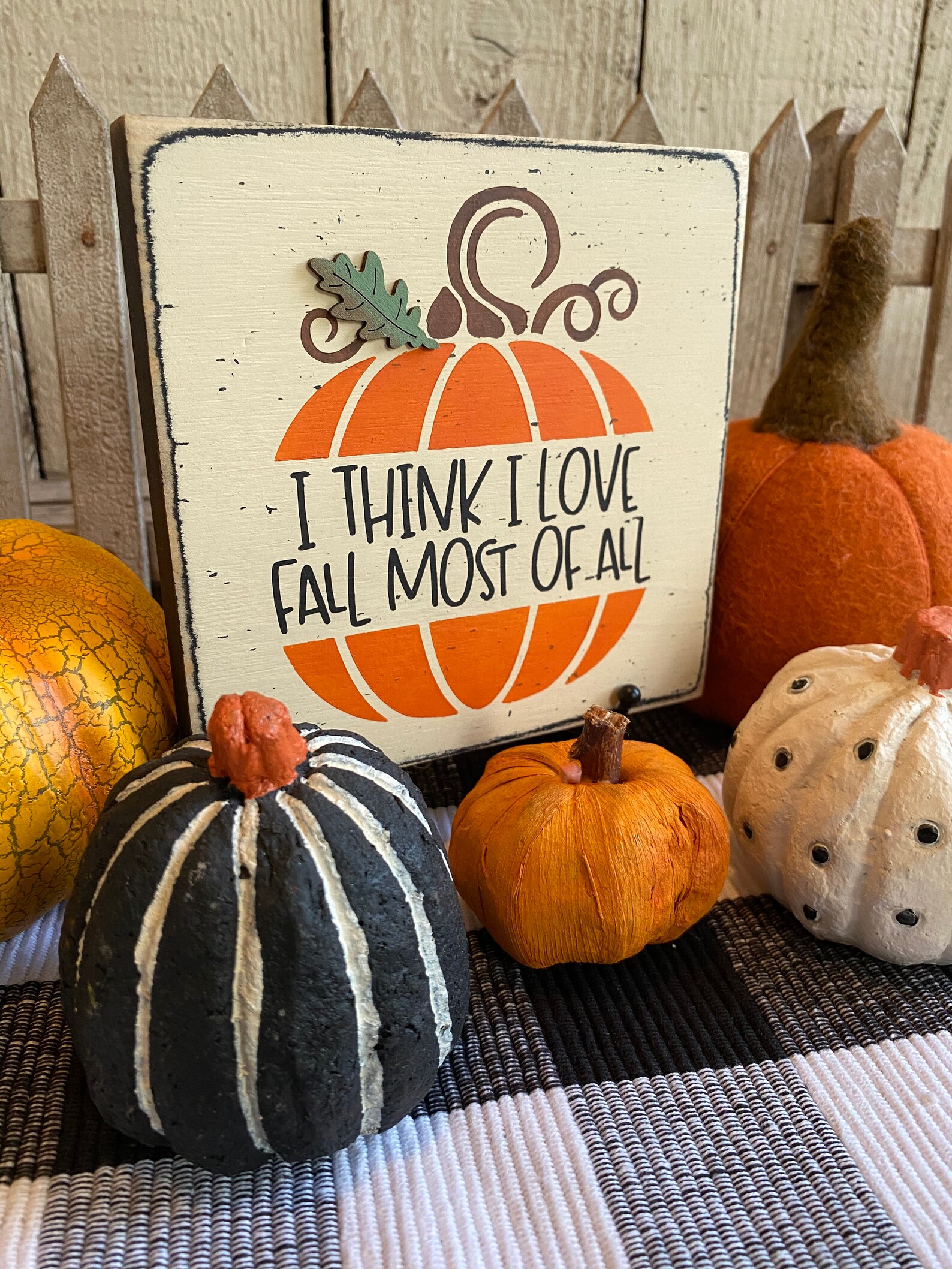 Mini Fall Signs Fall Decoration Tiered Tray Sign Small - Etsy