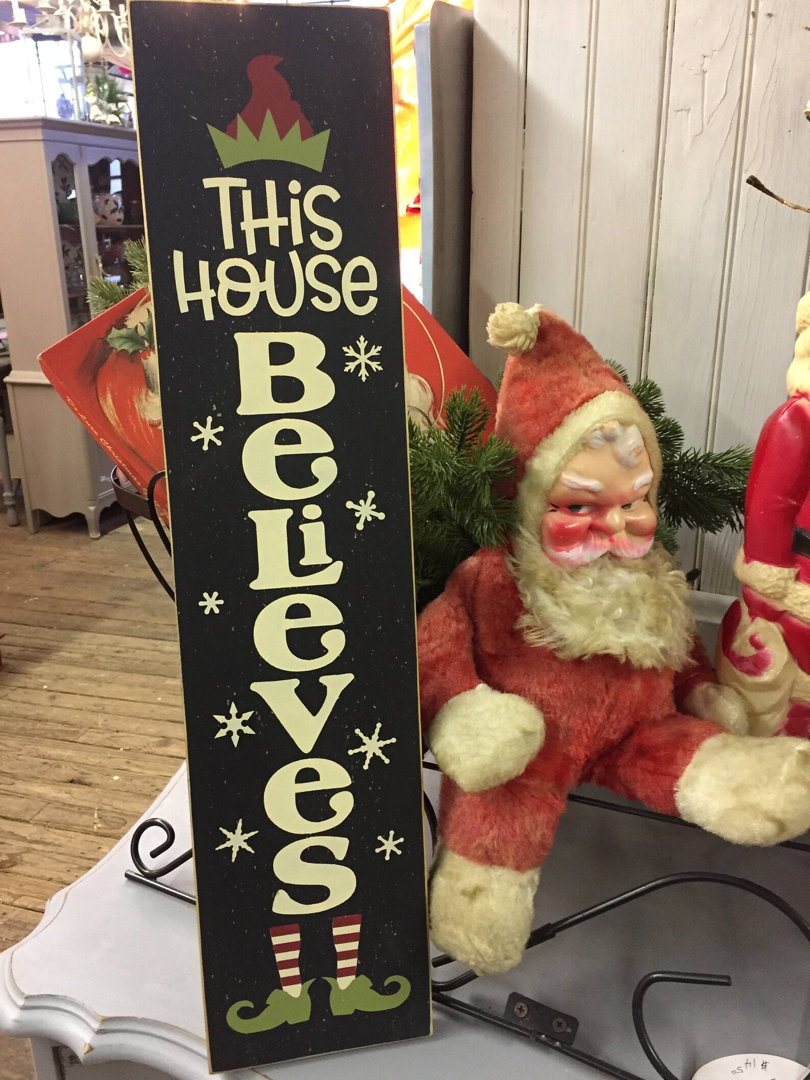 This House Believes Sign Christmas Elf Sign Christmas Front - Etsy