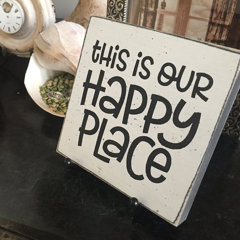 Our Happy Place Sign - Etsy