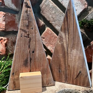 Vintage Christmas Decoration, White Painted Antique Plinth Trees ...