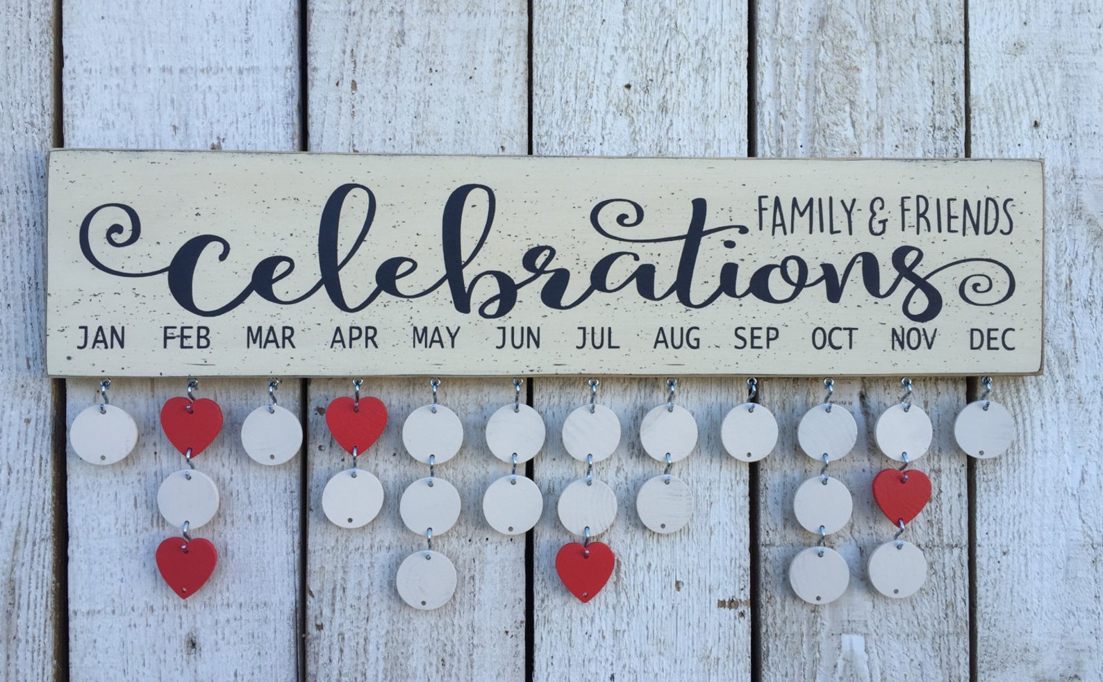 Family and Friends Celebrations Board, Family Birthday Board, Gift for ...