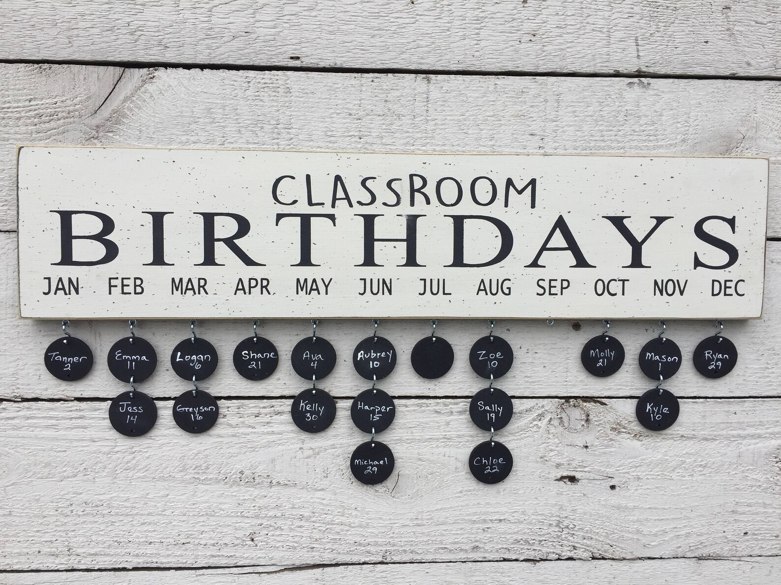 Classroom Birthday Board, Classroom Decor, Teacher Gift, Classroom Sign ...