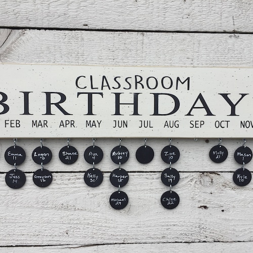 Classroom Birthday Board Classroom Decor Teacher Gift - Etsy