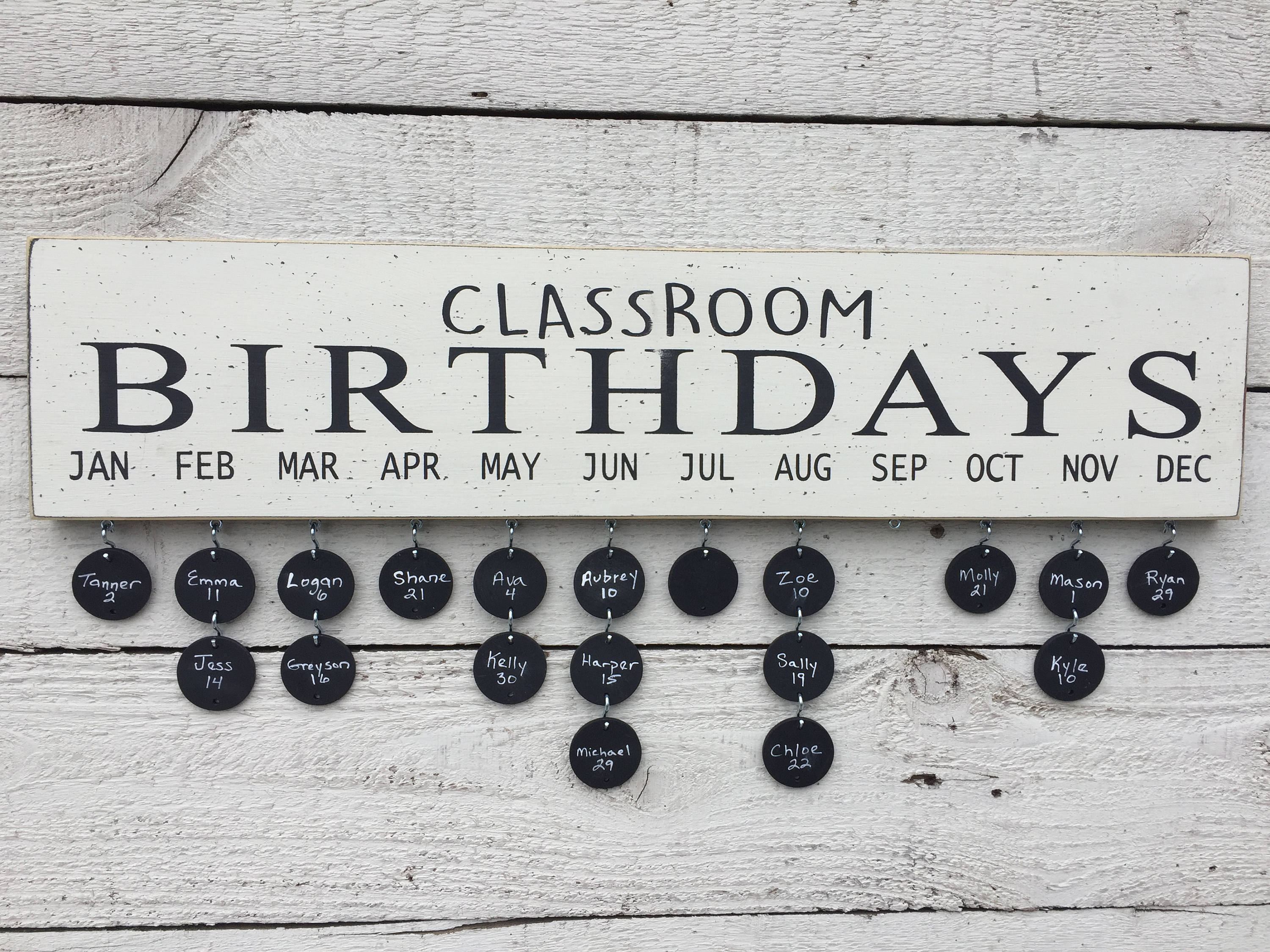Classroom birthday board classroom decor Teacher gift | Etsy