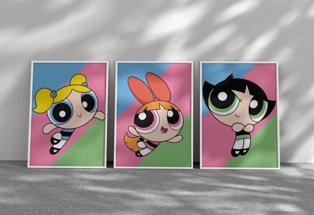 Powerpuff Girls Poster, Powerpuff Girls Home Decor, Powerpuff Girls ...