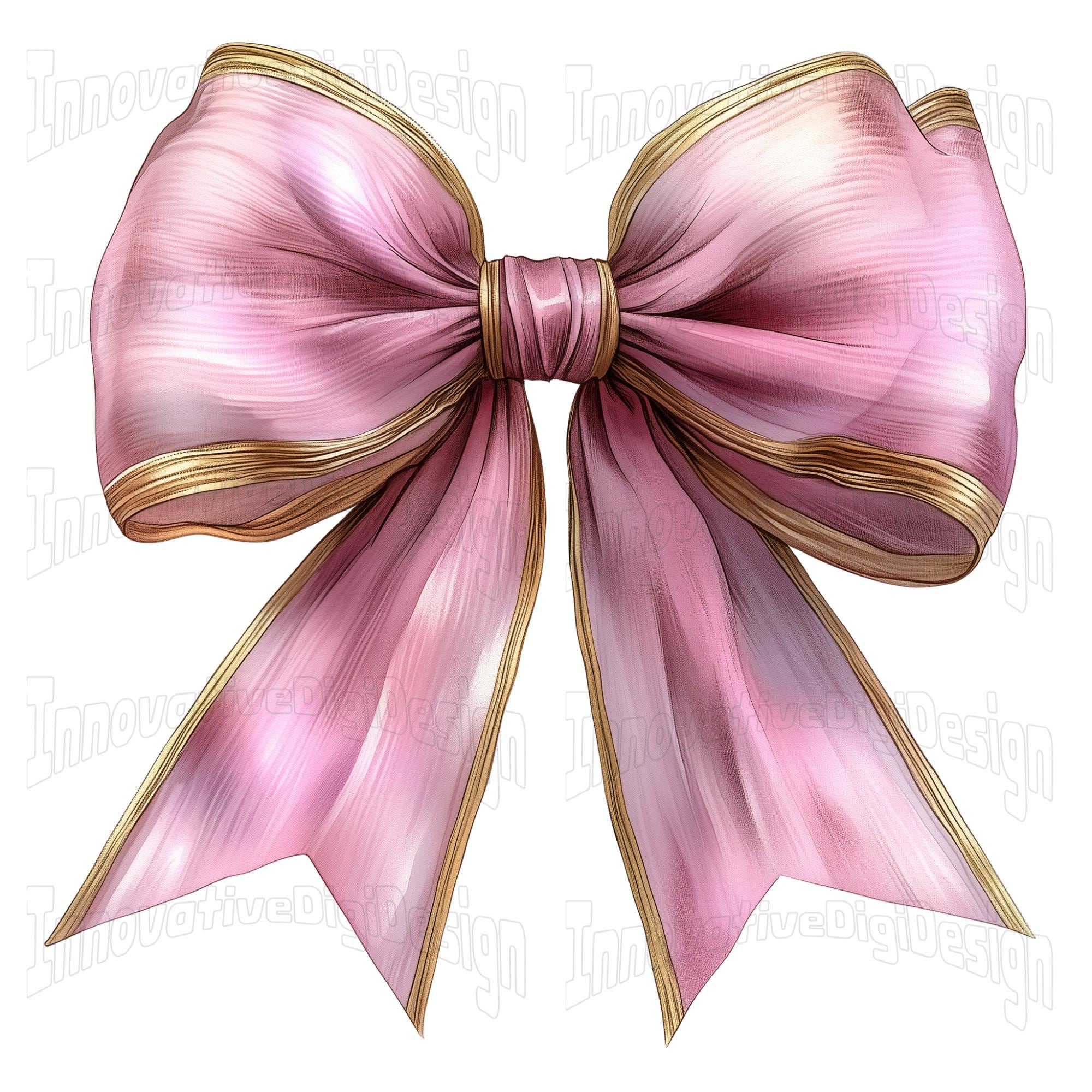 Printable Pink Bow Download Png & Jpg. Coquette Bow Sublimation,digital ...