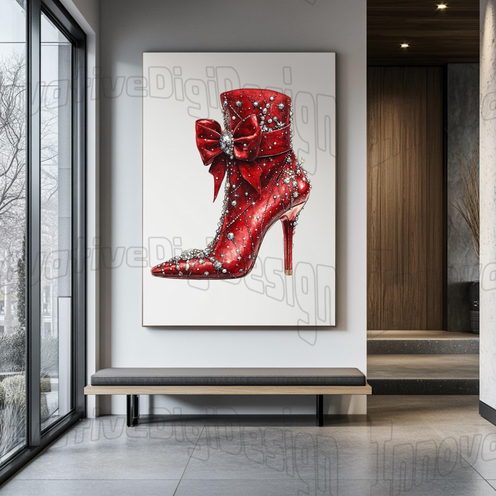 Watercolour Shoes Clipart. Rococo Baroque Boots,fashion Footwear ...