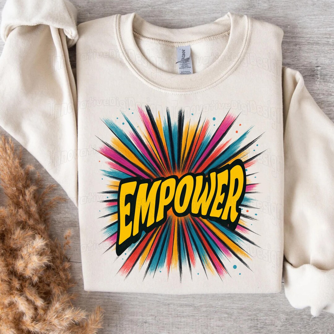 EMPOWER Pop Art Clipart Png. Statement Logo,digital Download ...