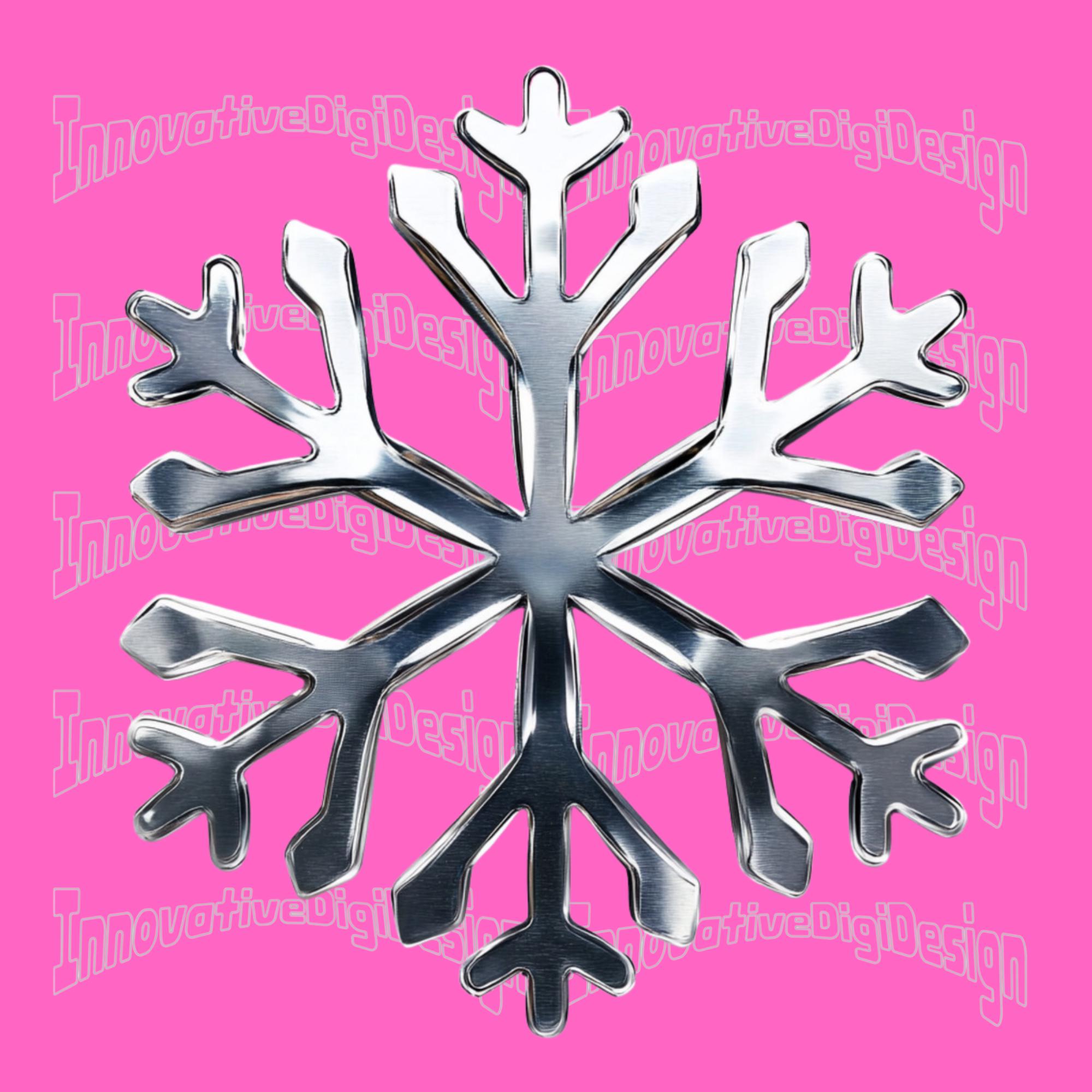 Snowflake Clipart,silver Snowflake,clipart Bundle,png Files,transparent ...