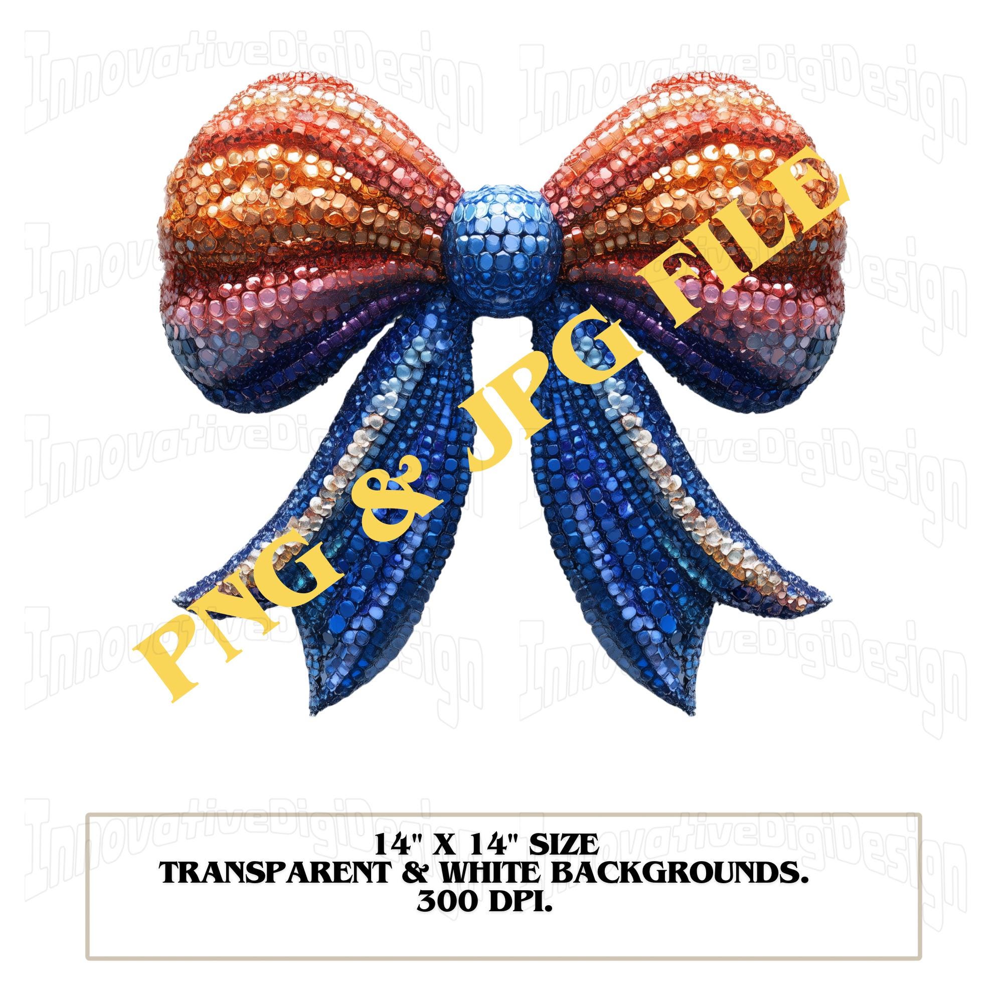 Printable Bow Download Png & Jpg. Fancy Bow Sublimation Design,digital ...