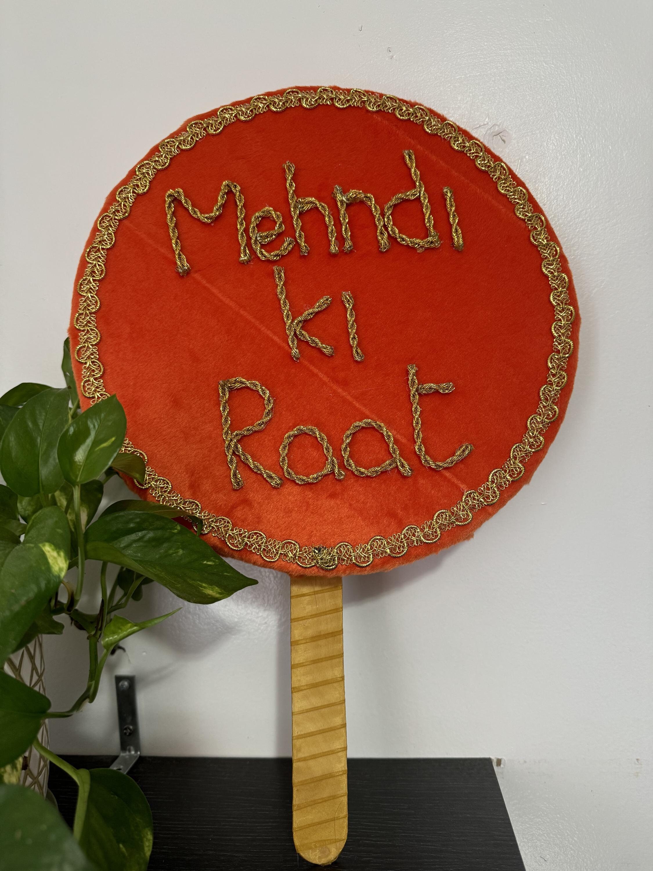 Desi Wedding Mehndi Decor Pakistani & Indian Shaadi Hand Boards, Signs ...