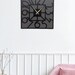 Large Square Wall Clock, Oversized Wall Clock, Minimalist Clock, Black ...