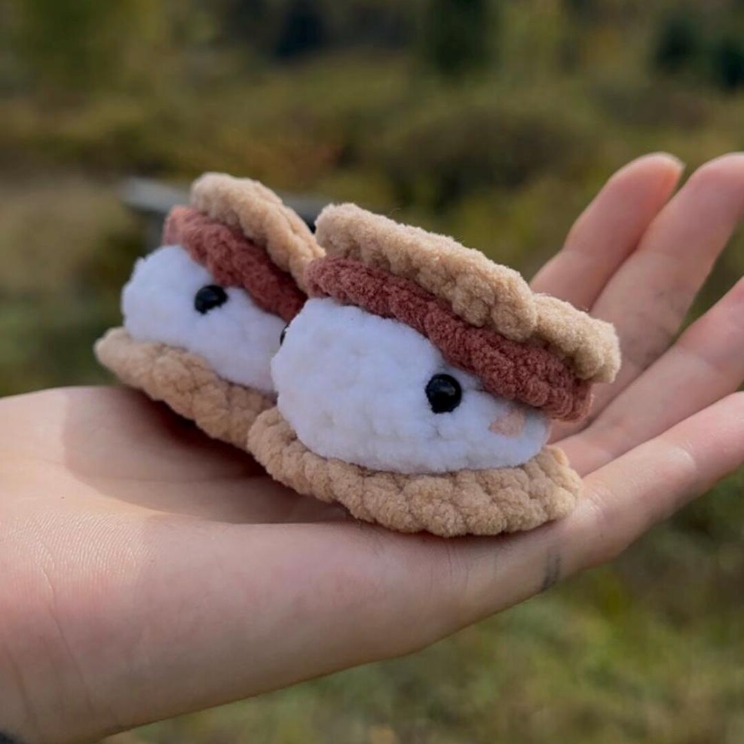 Plush Mini Smores Cutie Amigurumi Stuffed Smore - Etsy