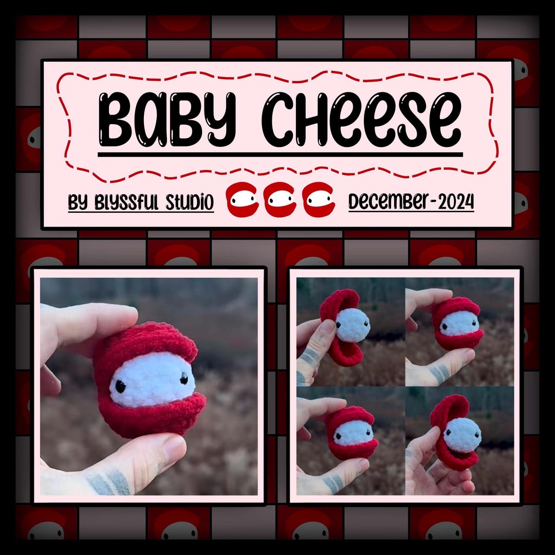 Original Baby Cheese Crochet Pattern by Blyssful Studio - PATTERN ONLY ...