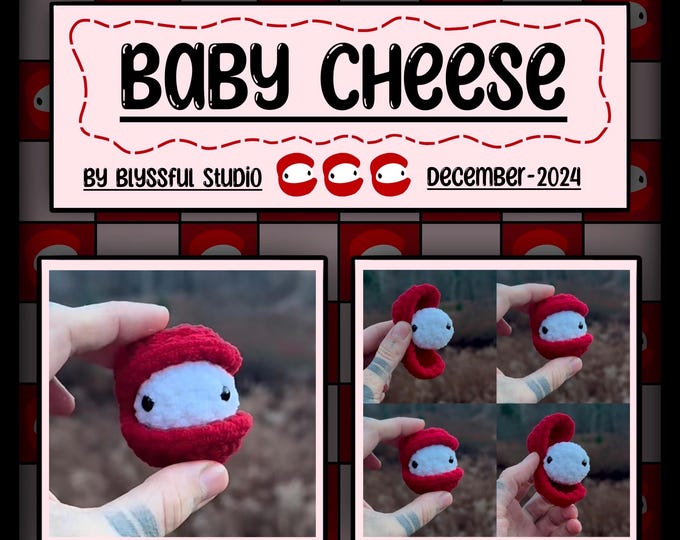 Original Baby Cheese Crochet Pattern by Blyssful Studio - PATTERN ONLY ...
