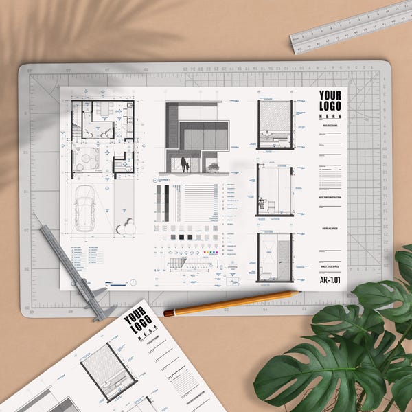 Architecture Drawing Template - Etsy