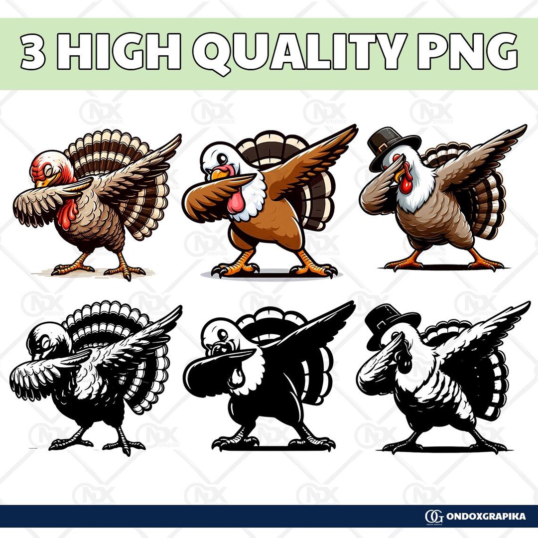 Dabbing Turkey Png, Thanksgiving PNG, Dabbing Thanksgiving Png, Dabbing ...