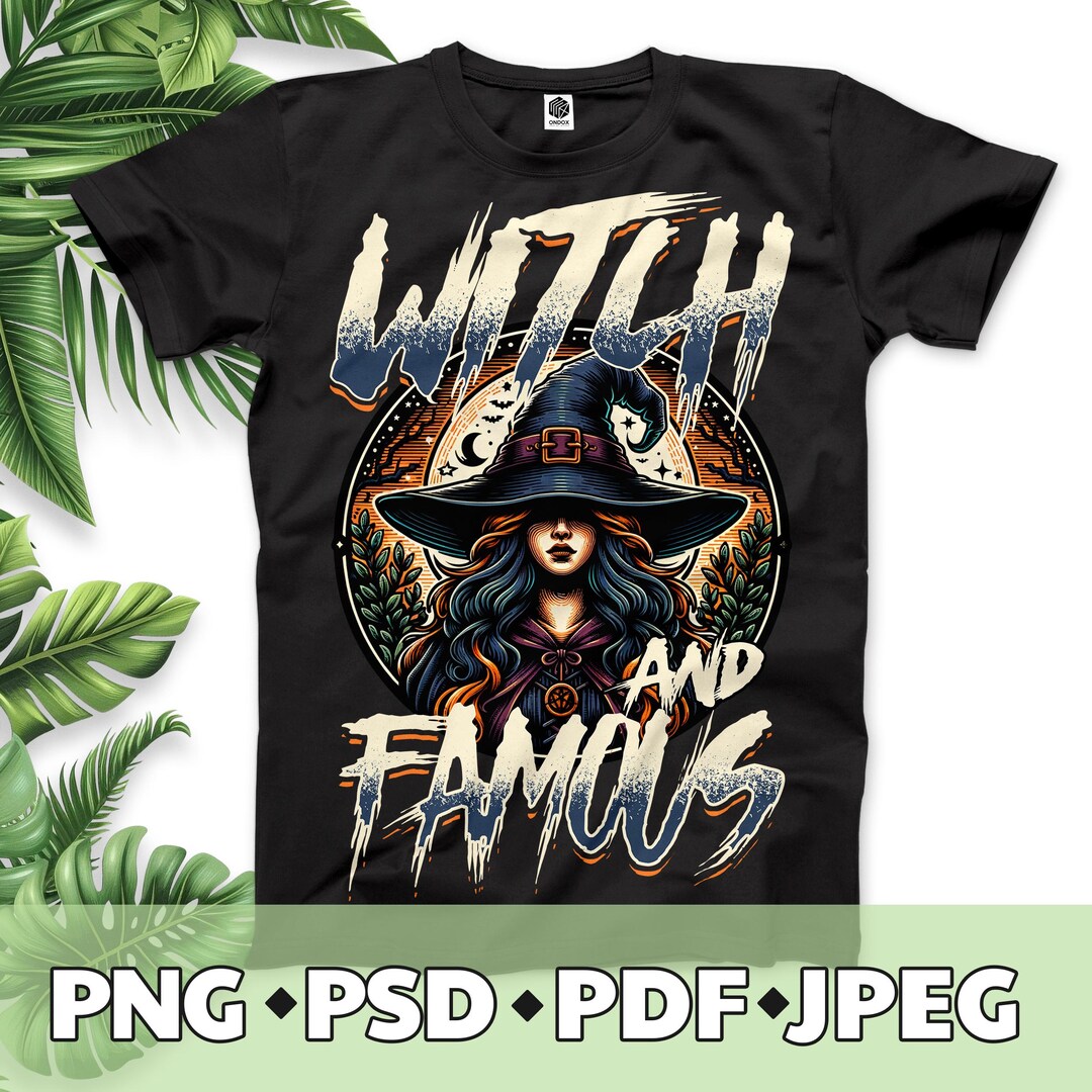 Witch and Famous Png, Halloween Witch, Witch and Famous Merchandise ...