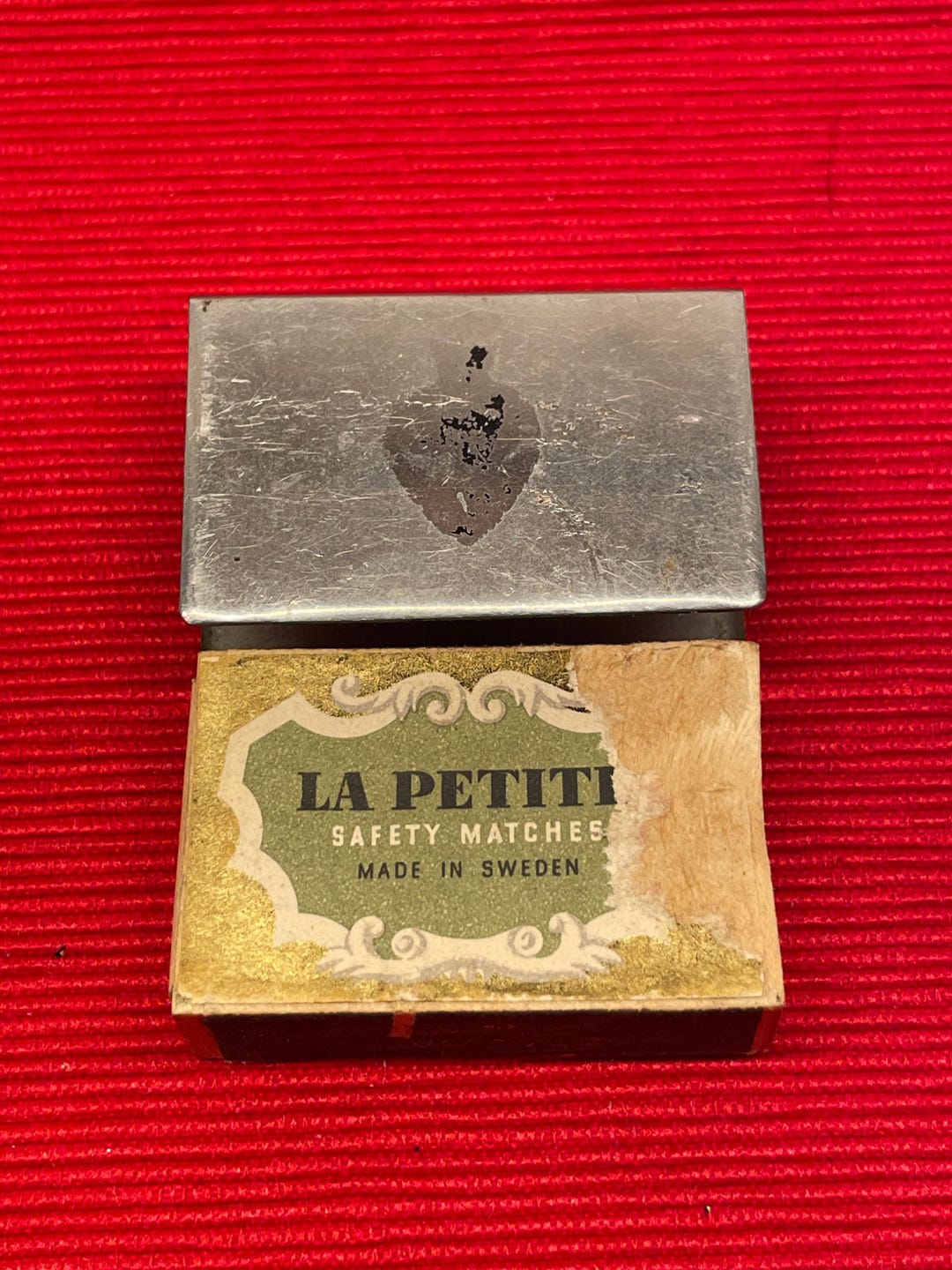 Vintage 50s Mini Matchbox, La Petite Matches With a Metal Matchbox ...