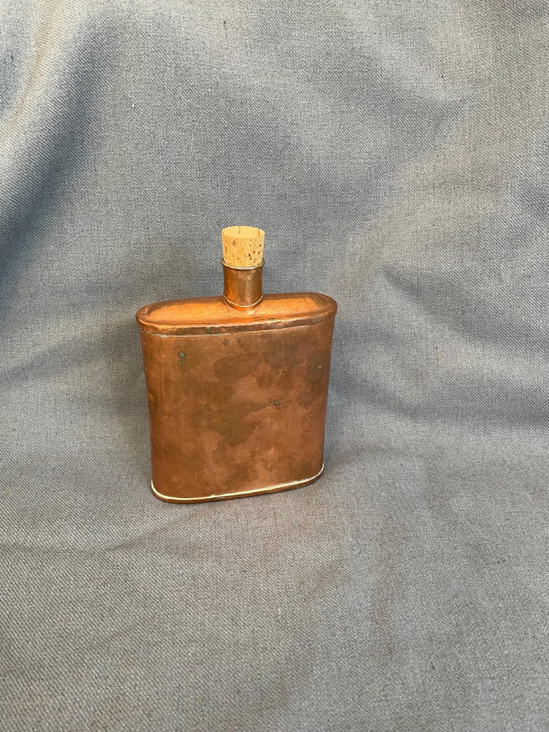 Vintage Swedish Copper Brandy Flask - Etsy