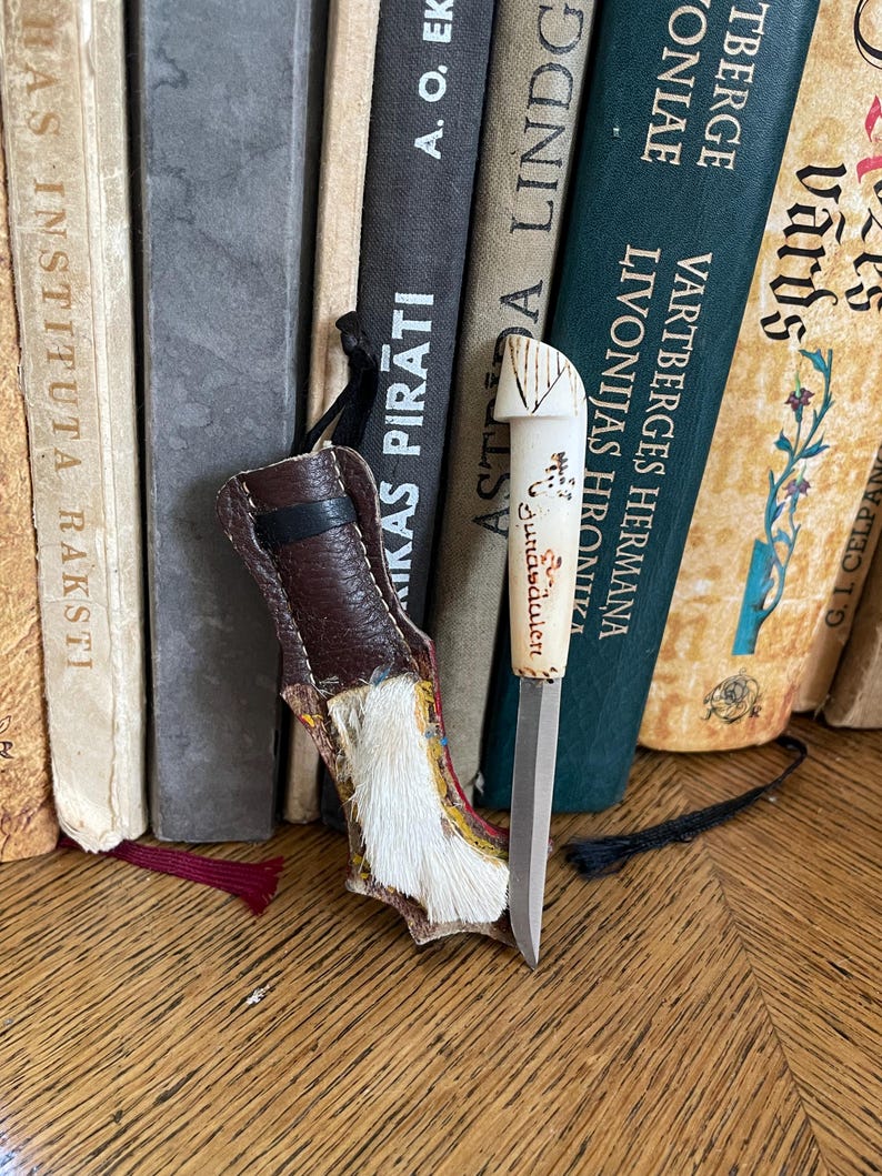 Small Souvenir Puukko. A Small Sami Knife With a Horn Handle. - Etsy