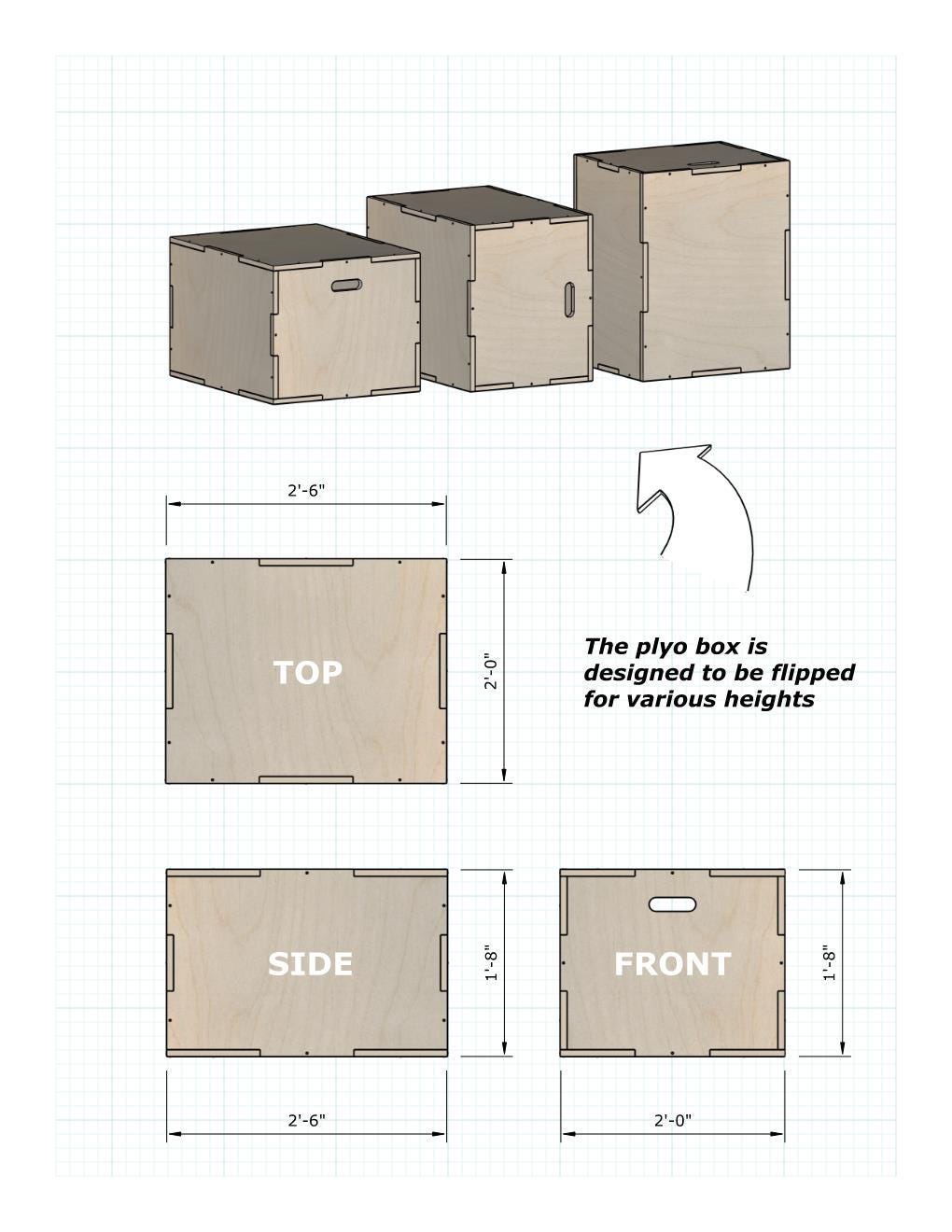 Plyometric Exercise Box - Plans to Build a Plyobox for Diyers - Etsy