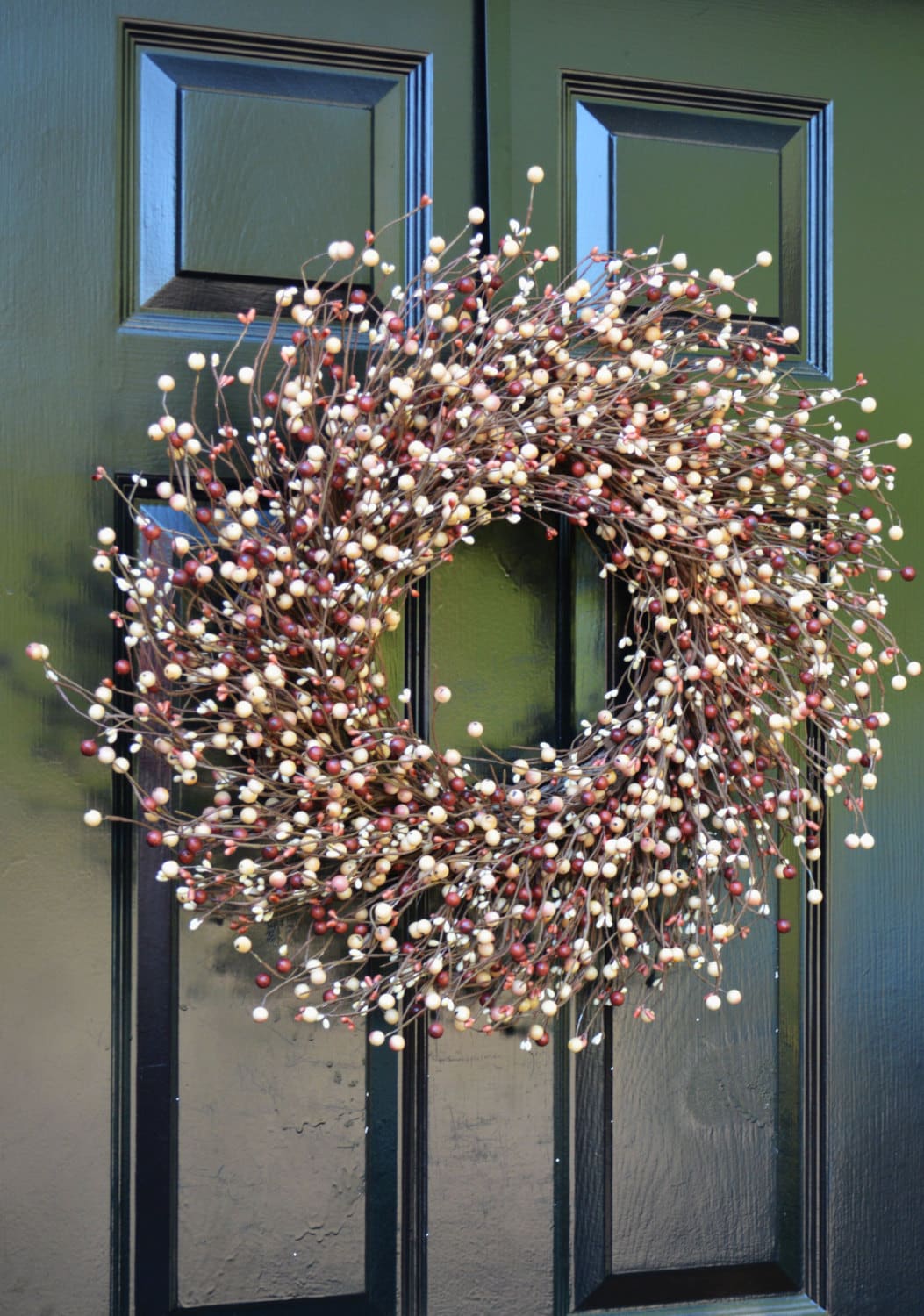 Fall Berry Wreath- Year Round Wreath- Christmas Decor- Autumn Wreath ...