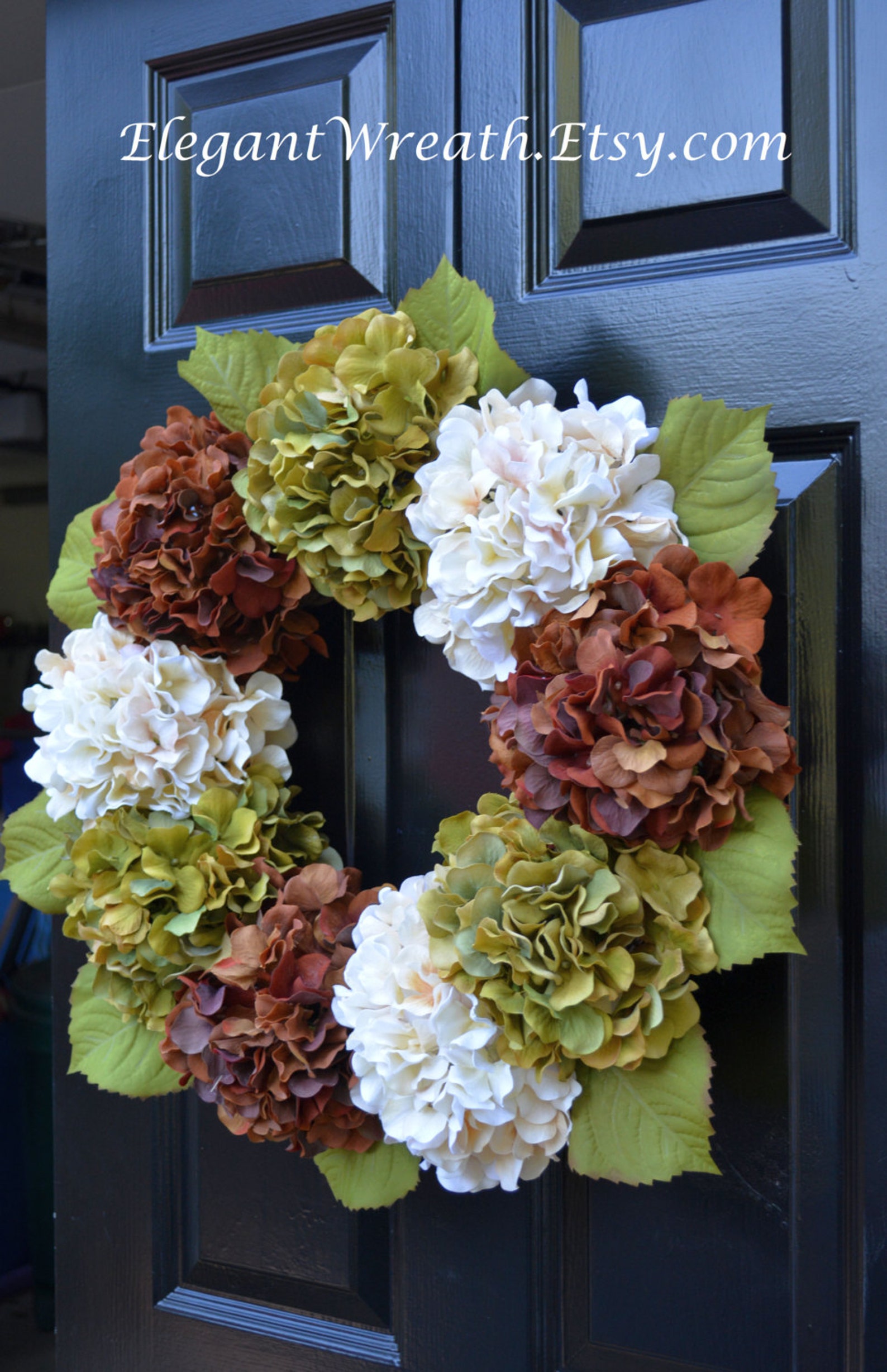 Fall Hydrangea Wreath Hydrangea Fall Wreath Fall Decor Fall - Etsy