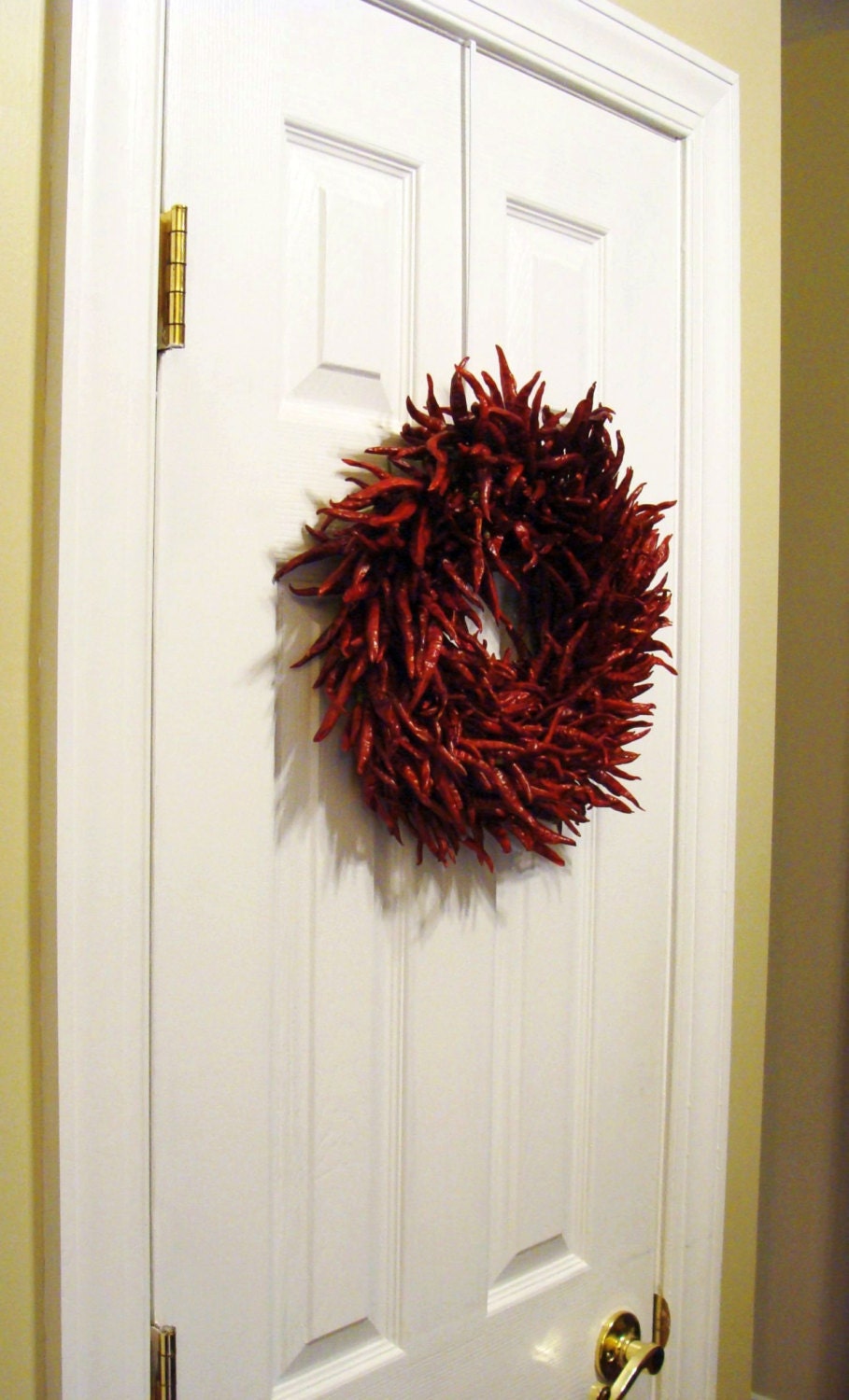 Organic Red Chili Pepper Wreath, Table Centerpiece, Wall Decoration ...