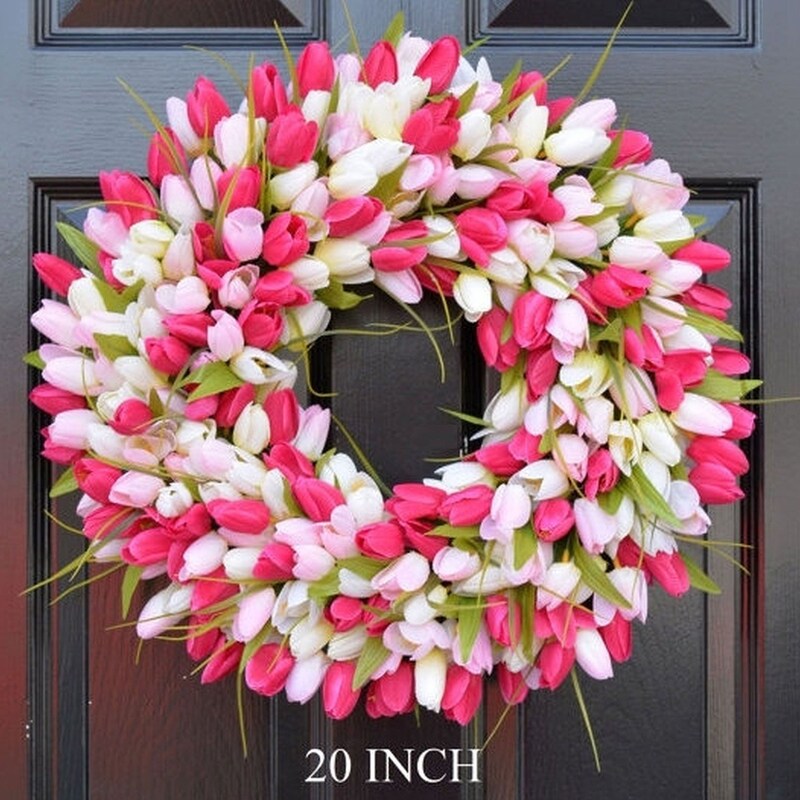 Spring Tulip Wreath - Etsy
