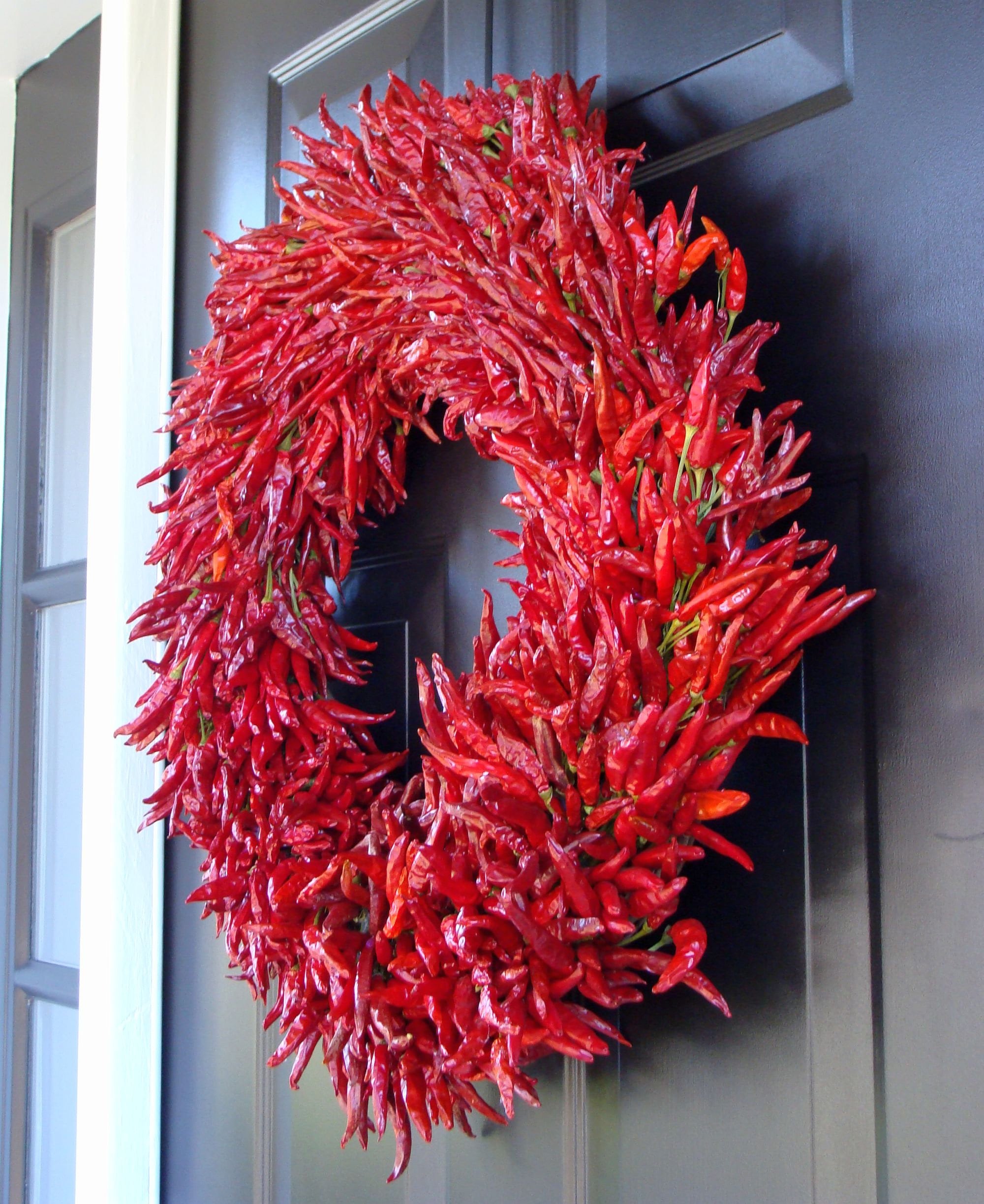 Organic Red Chili Pepper Wreath, Table Centerpiece, Wall Decoration ...
