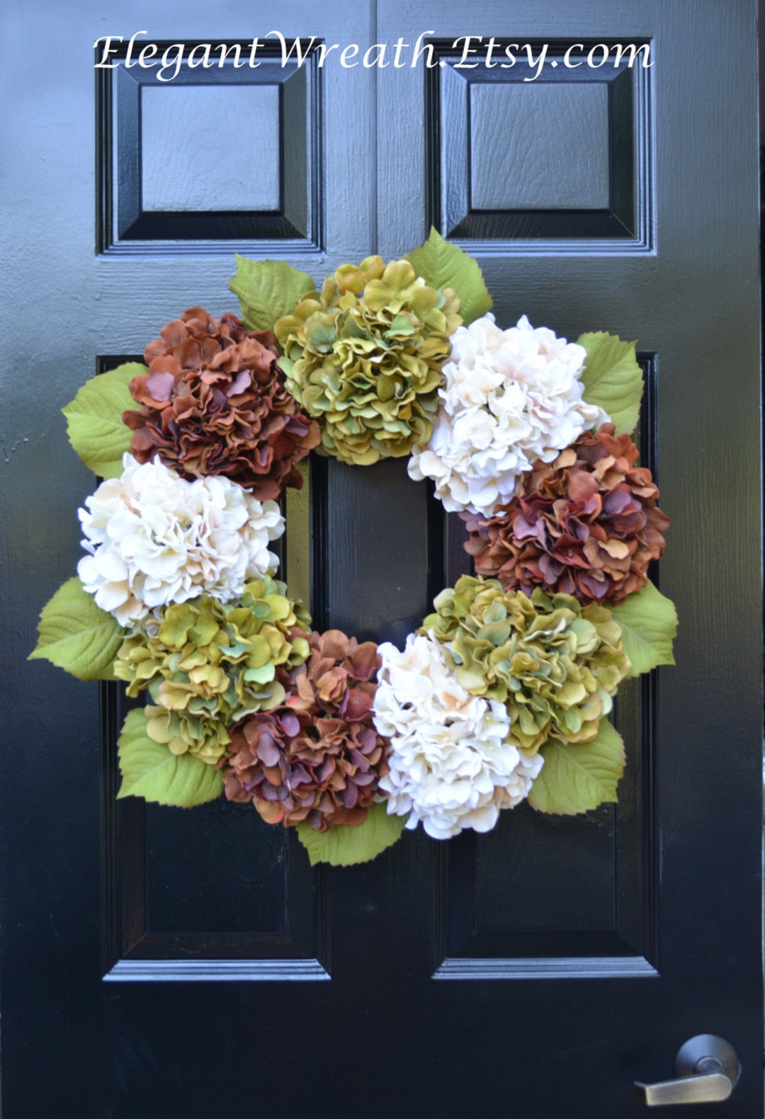 Fall Hydrangea Wreath, Hydrangea Fall Wreath, Fall Decor, Fall ...