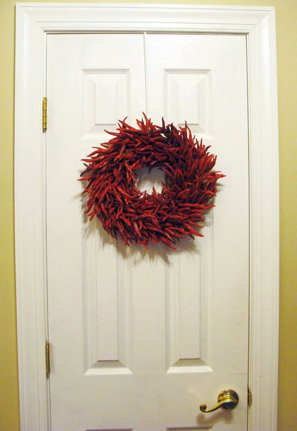 Organic Red Chili Pepper Wreath, Table Centerpiece, Wall Decoration ...
