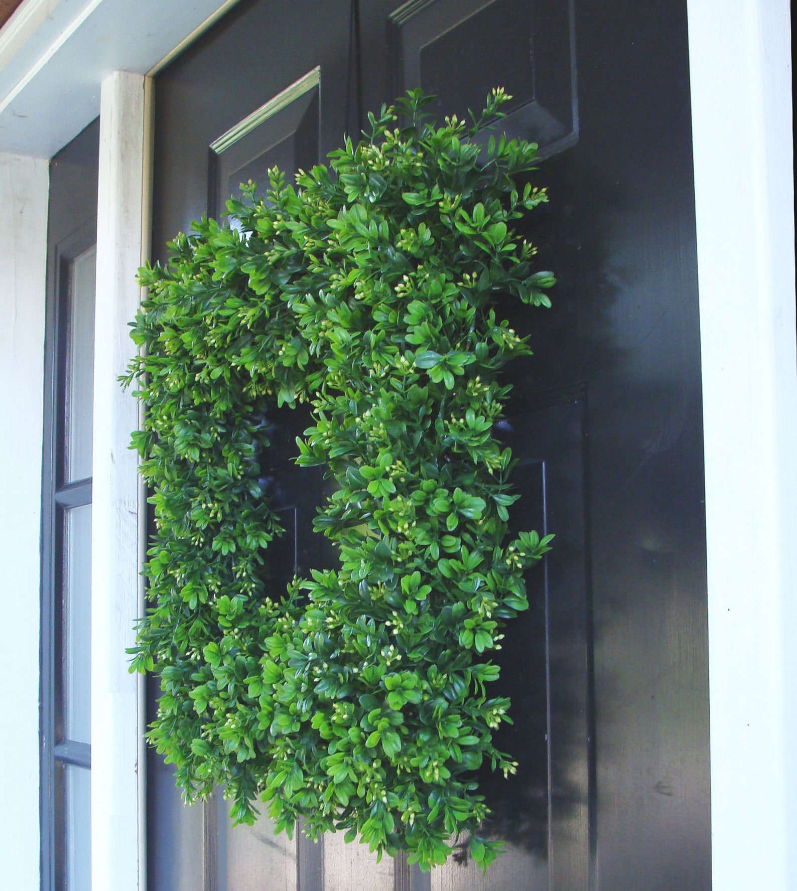 Custom Square Boxwood Wreath Artificial Boxwood Wreath - Etsy