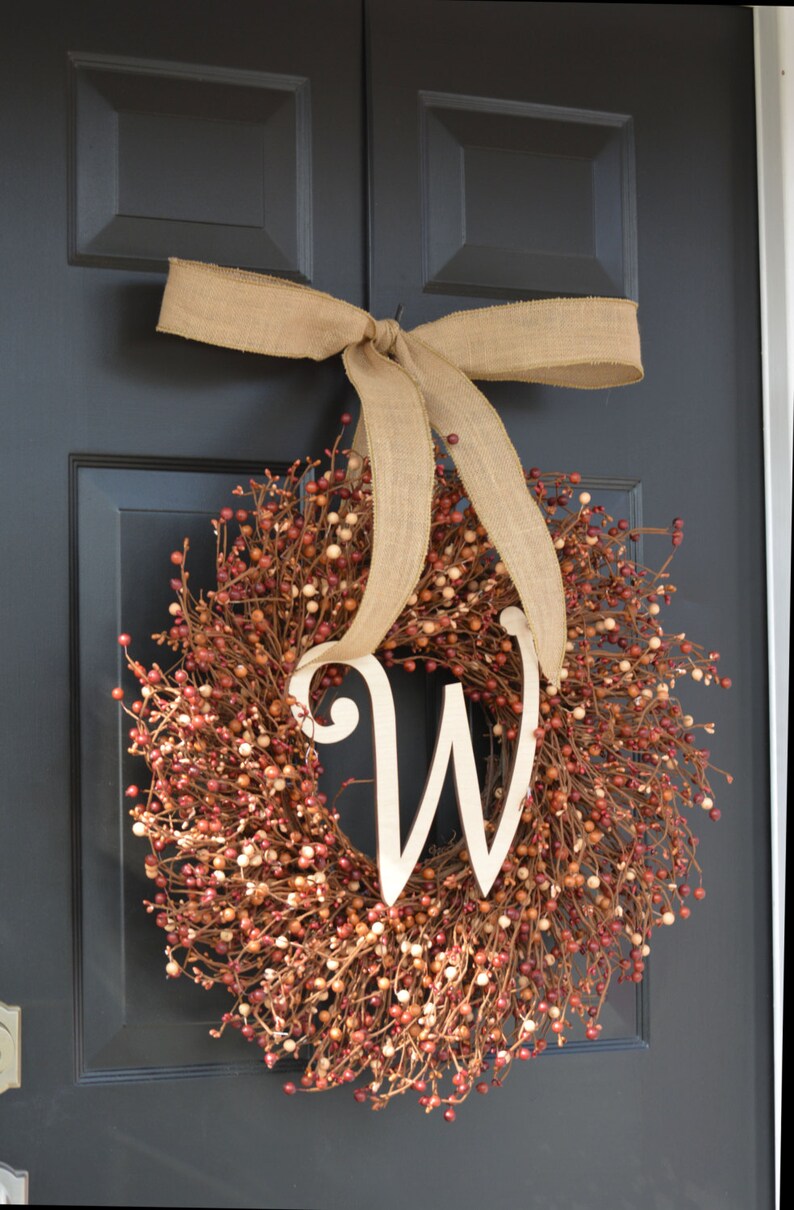 Fall Berry Wreath Thanksgiving Decor Berry Fall Wreath with | Etsy