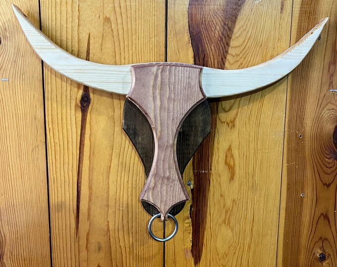 Wood Bull Head - Etsy